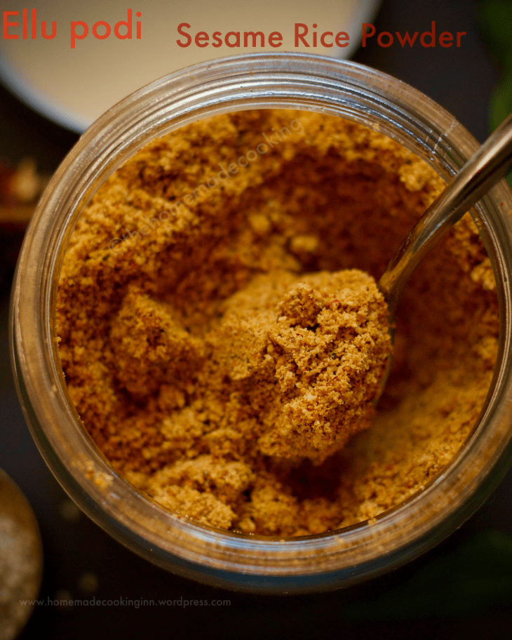 Ellu Podi: (Sesame Rice Powder) – The Homemade cooking